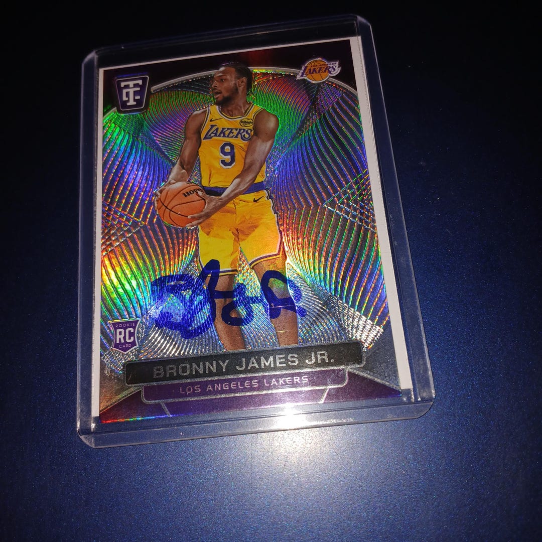 Bronny James Autographed Rookie Card With Coa - Etsy