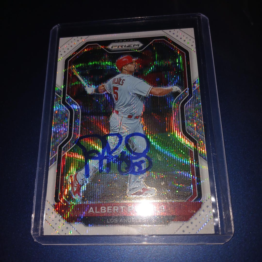 Albert Pujols Autographed Card With Coa - Etsy