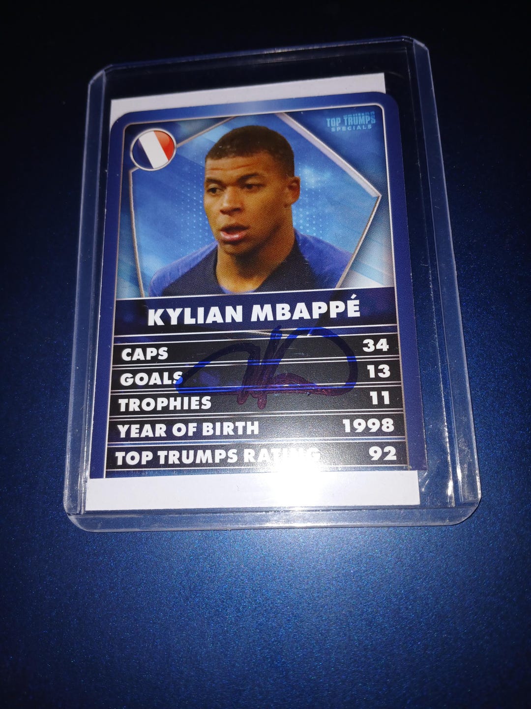 Kylian Mbappé Autographed Card With Coa - Etsy
