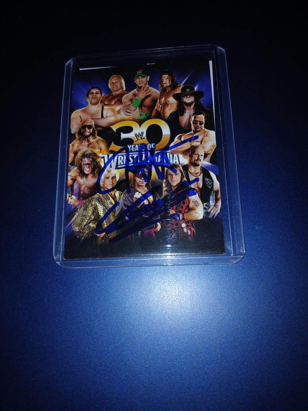 John Cena, Undertaker Autographed Card With Coa - Etsy