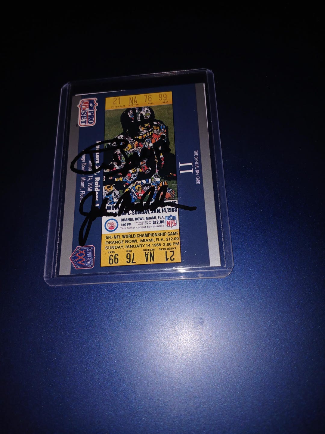 Al Davis, John Madden Autographed Card With Coa - Etsy