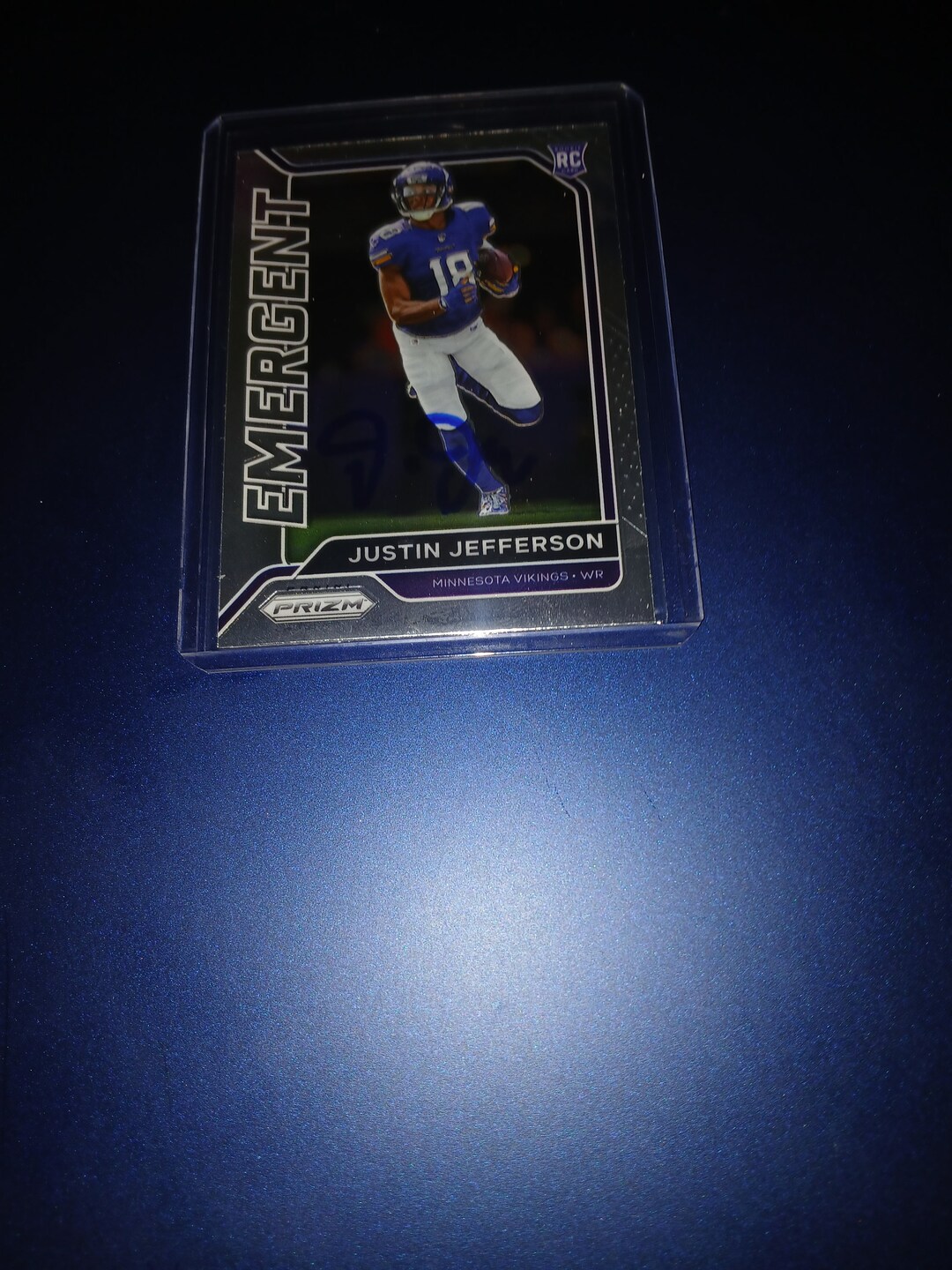 Justin Jefferson Autographed Rookie Card With Coa - Etsy