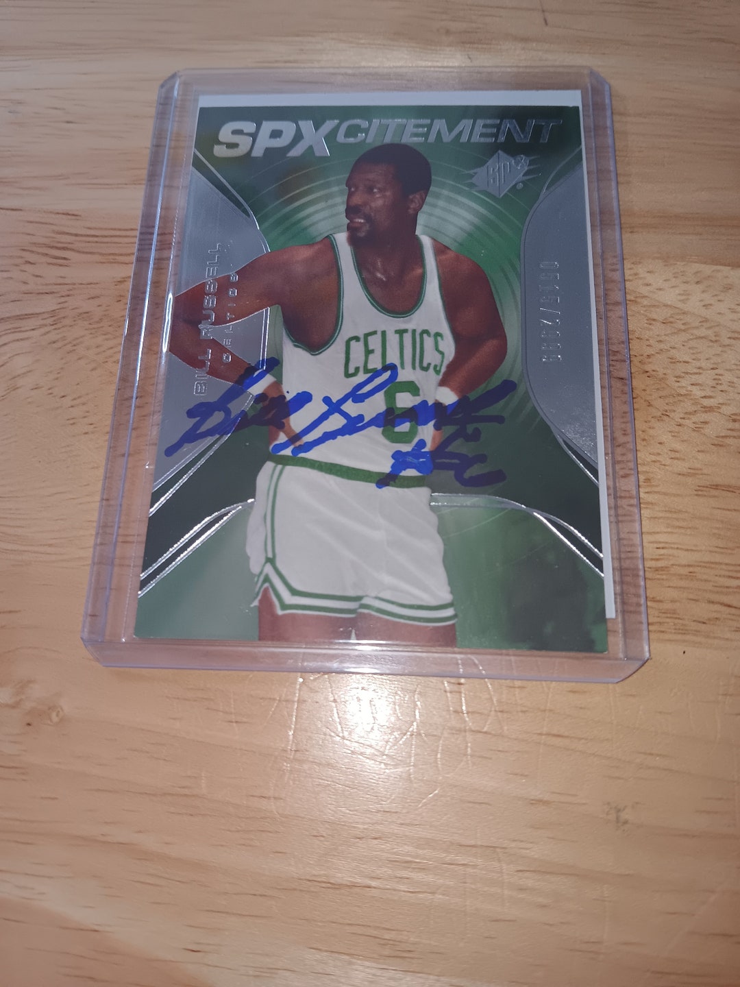 Bill Russell Autographed Card With Coa - Etsy