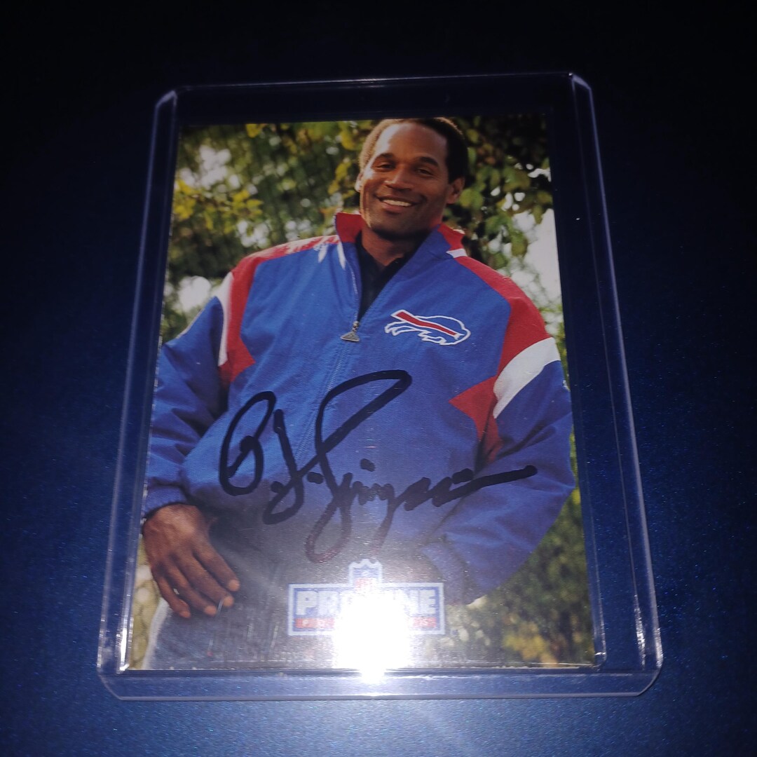 O.J. Simpson Autographed Card With Cert - Etsy