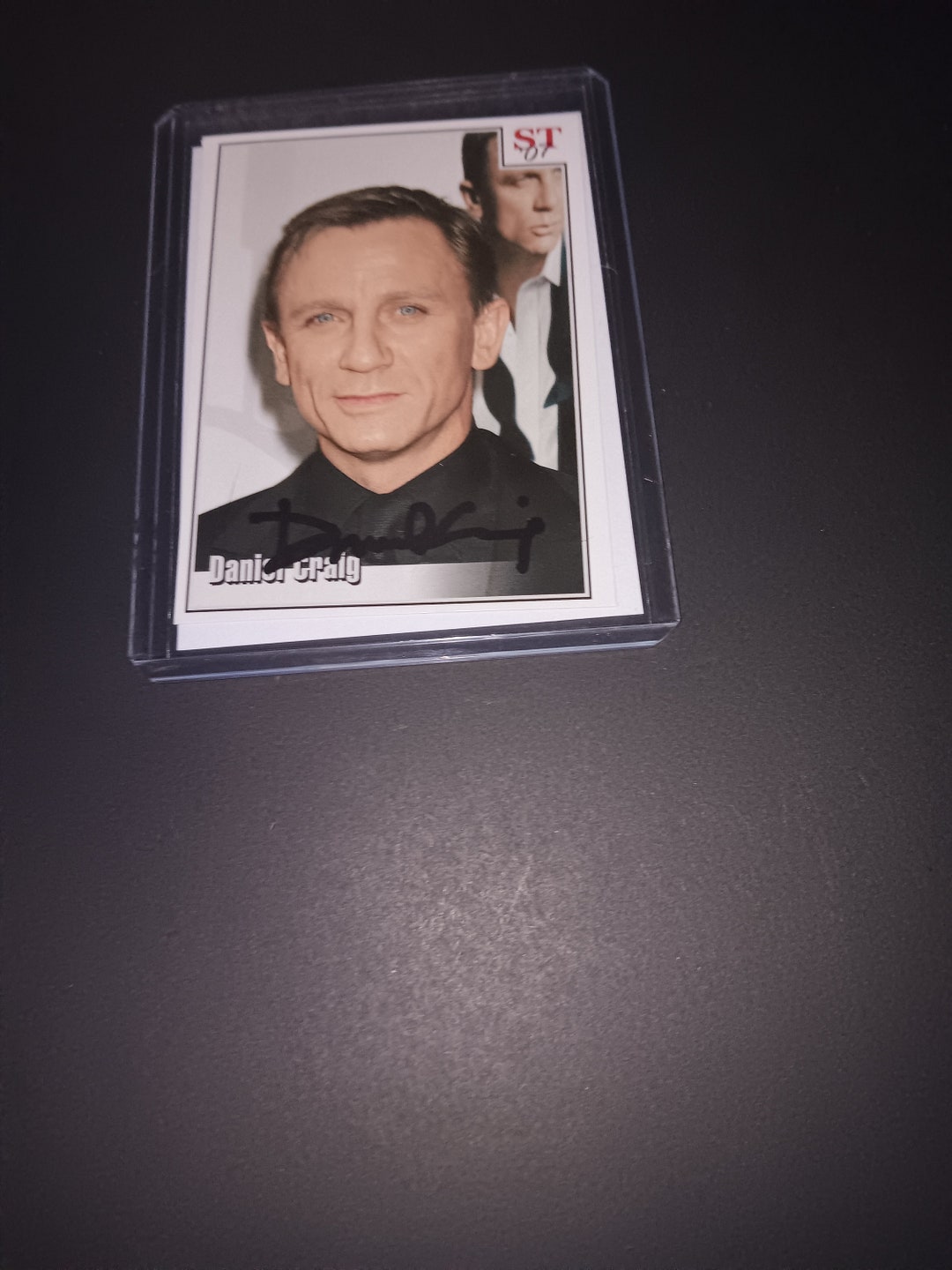 Daniel Craig Autographed Card With Coa - Etsy