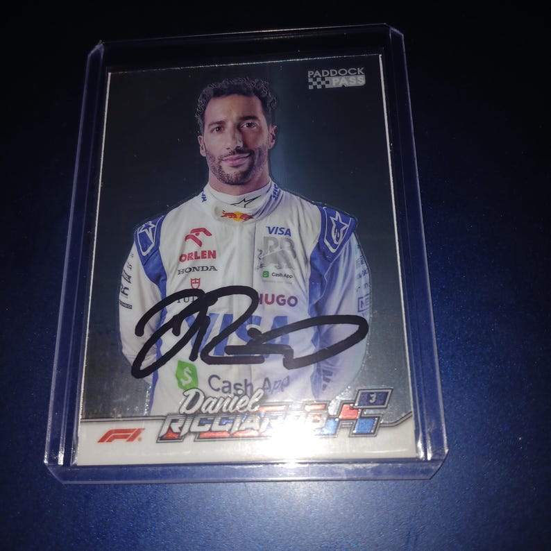 Daniel Ricciardo Autographed Card With Cert - Etsy