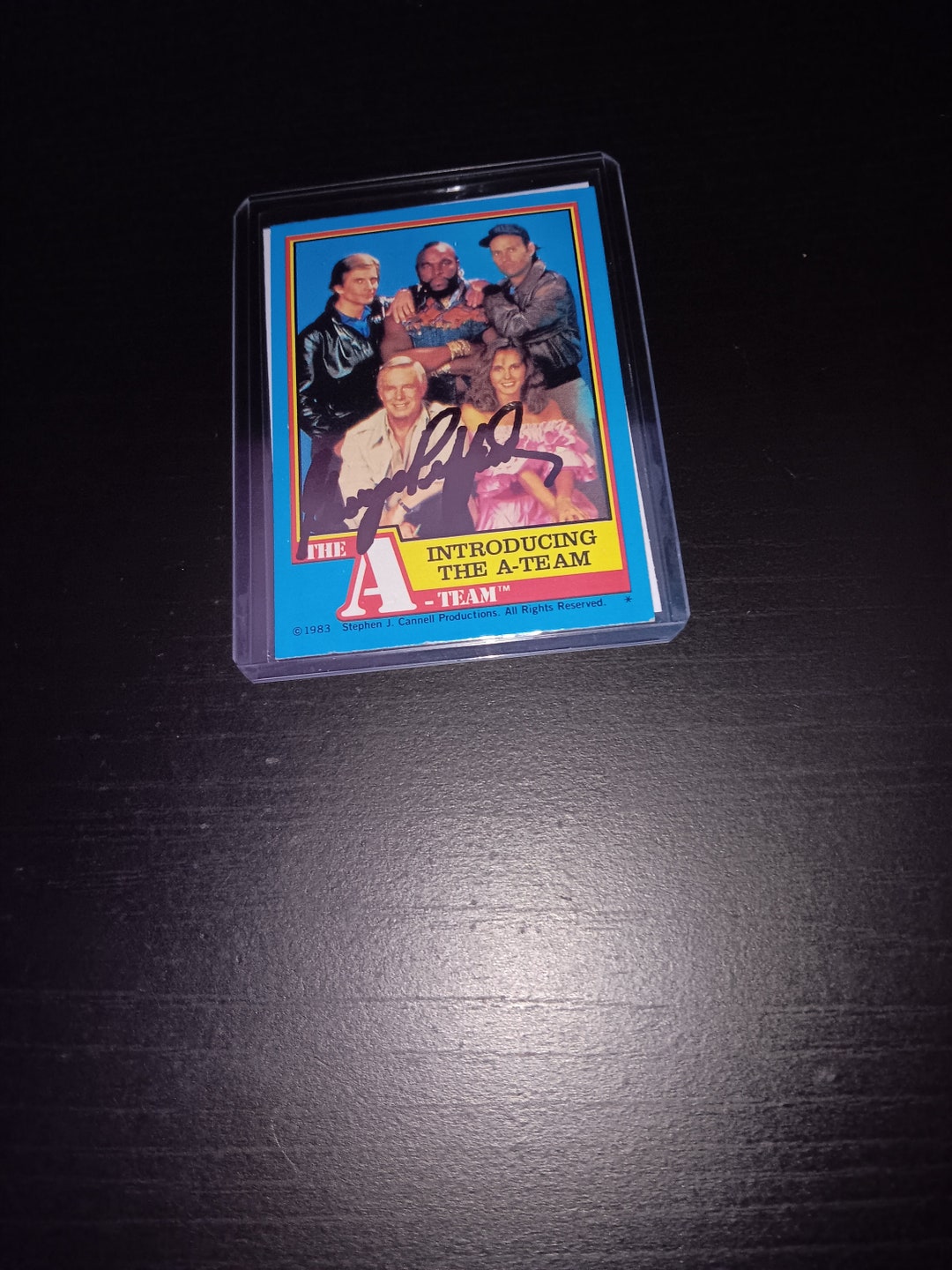 George Peppard Autographed A-team Card With Coa - Etsy