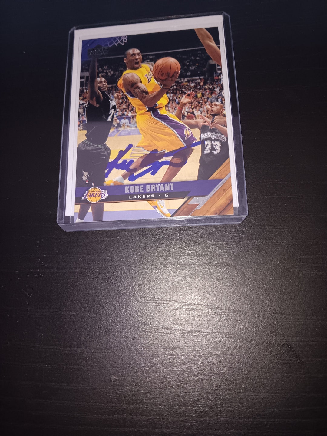 Kobe Bryant Autographed Card With Coa - Etsy