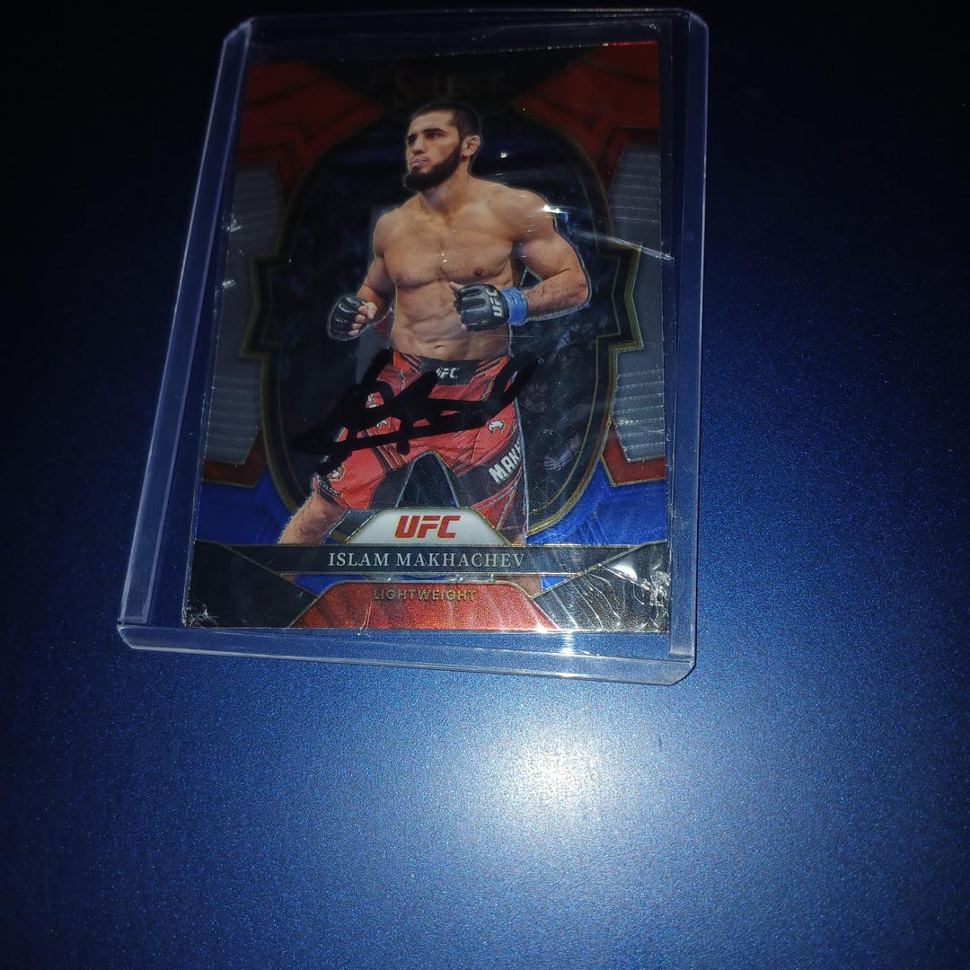 Islam Makhachev Autographed Card With COA - Etsy