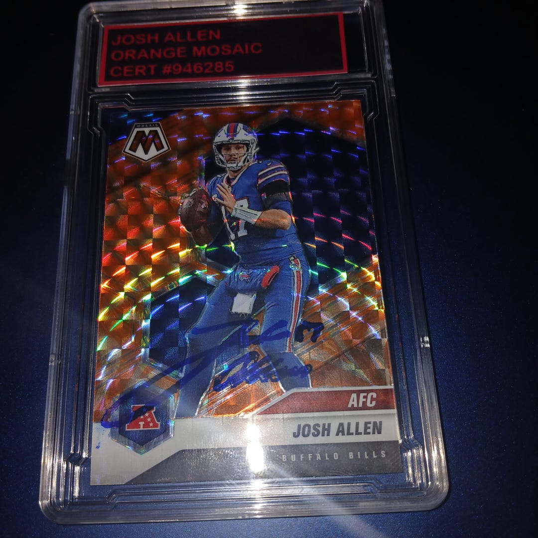 Josh Allen Autographed Card With Cert - Etsy