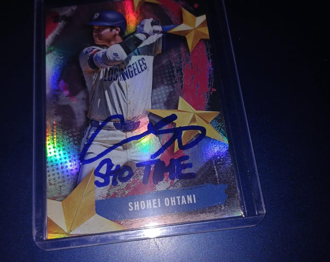 Shohei Ohtani Autographed Card With Cert - Etsy