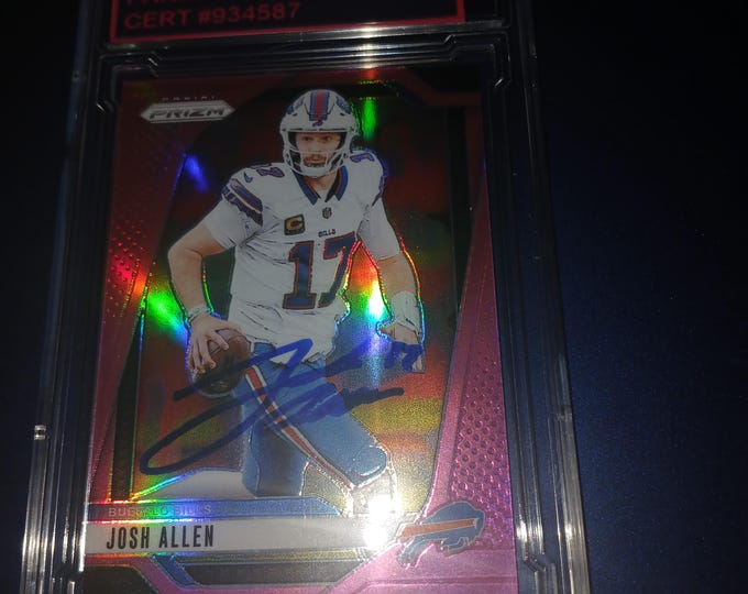 Josh Allen Autographed Card With Cert - Etsy