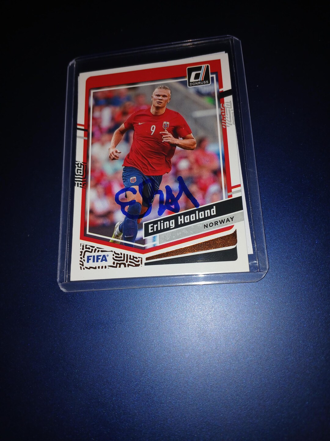 Erling Haaland Autographed Card With Coa - Etsy