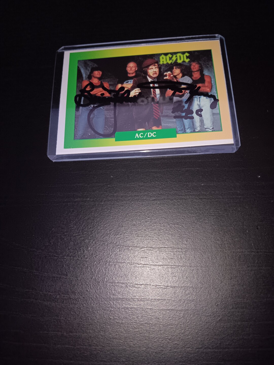 Angus Young, Brian Johnson Autographed AC/DC Card With Coa - Etsy
