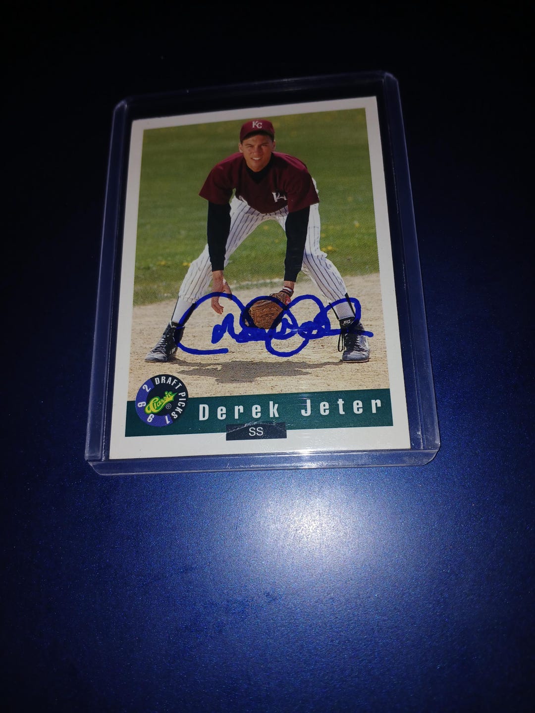 Derek Jeter Autographed Rookie Card With COA - Etsy
