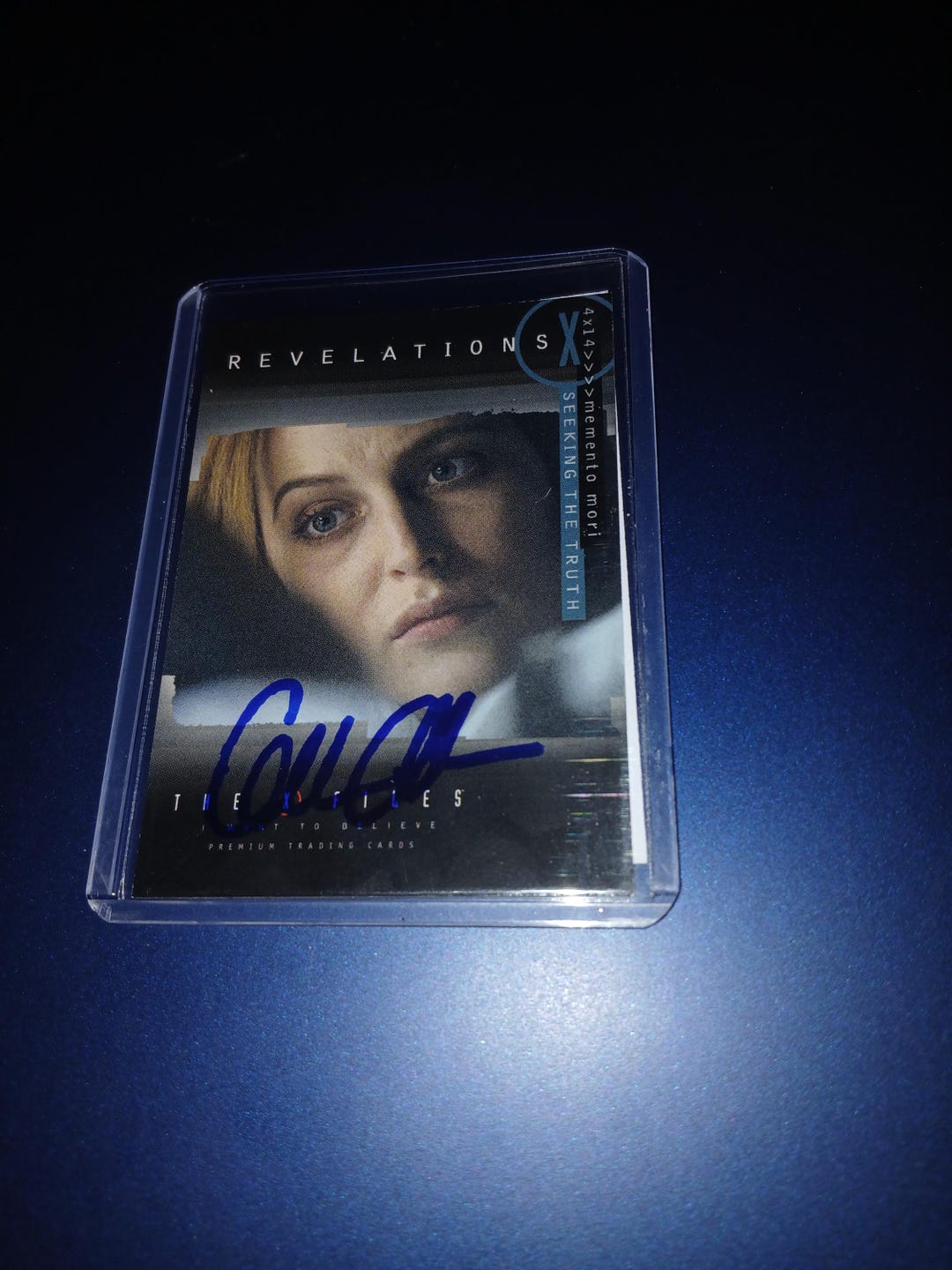 Gillian Anderson Autographed X-files Card With Coa - Etsy