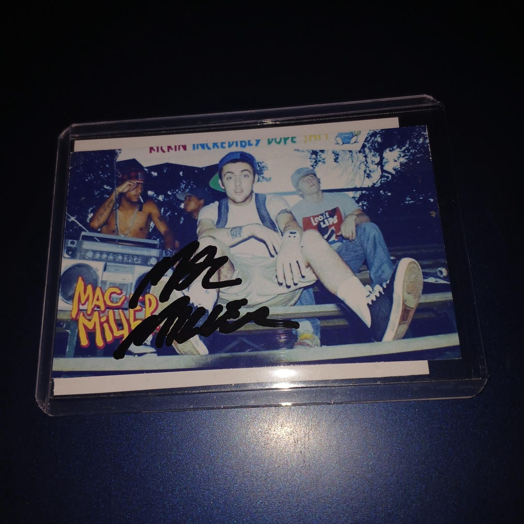 Mac Miller Autographed, the Size a Cassette Cover With Coa - Etsy