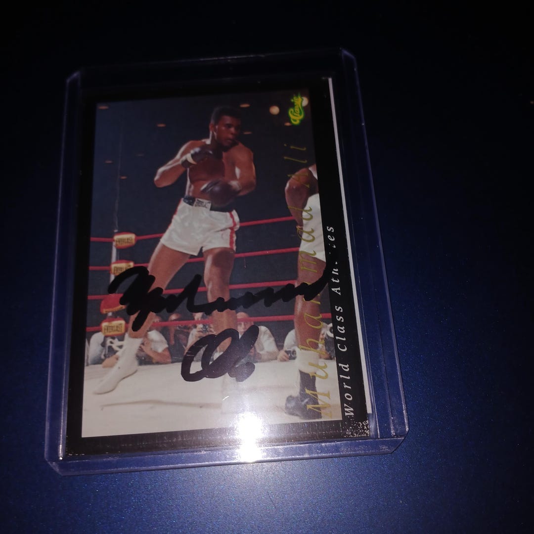 Muhammad Ali Autographed Card With Cert - Etsy
