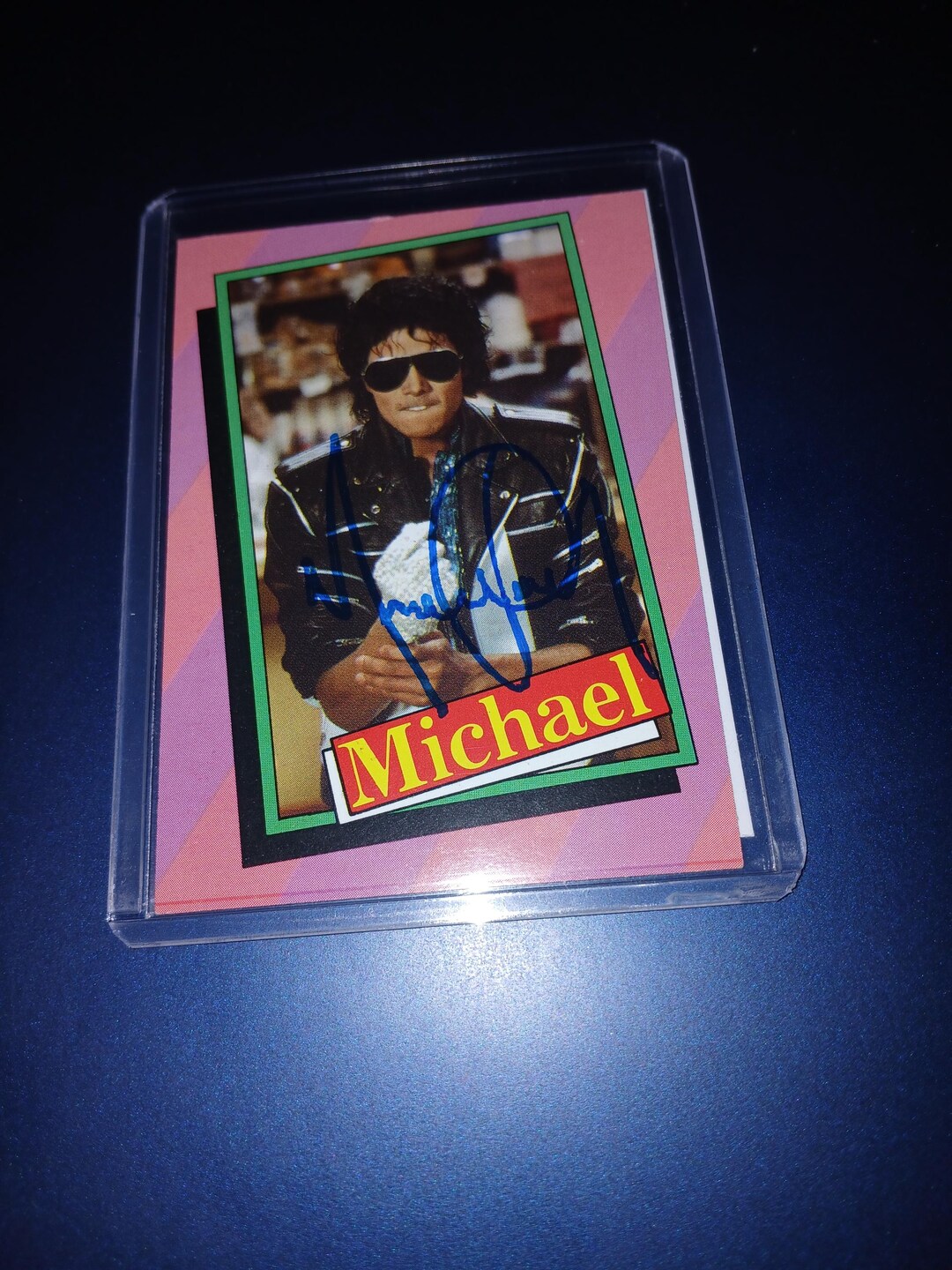 Michael Jackson Autographed Card With Coa - Etsy