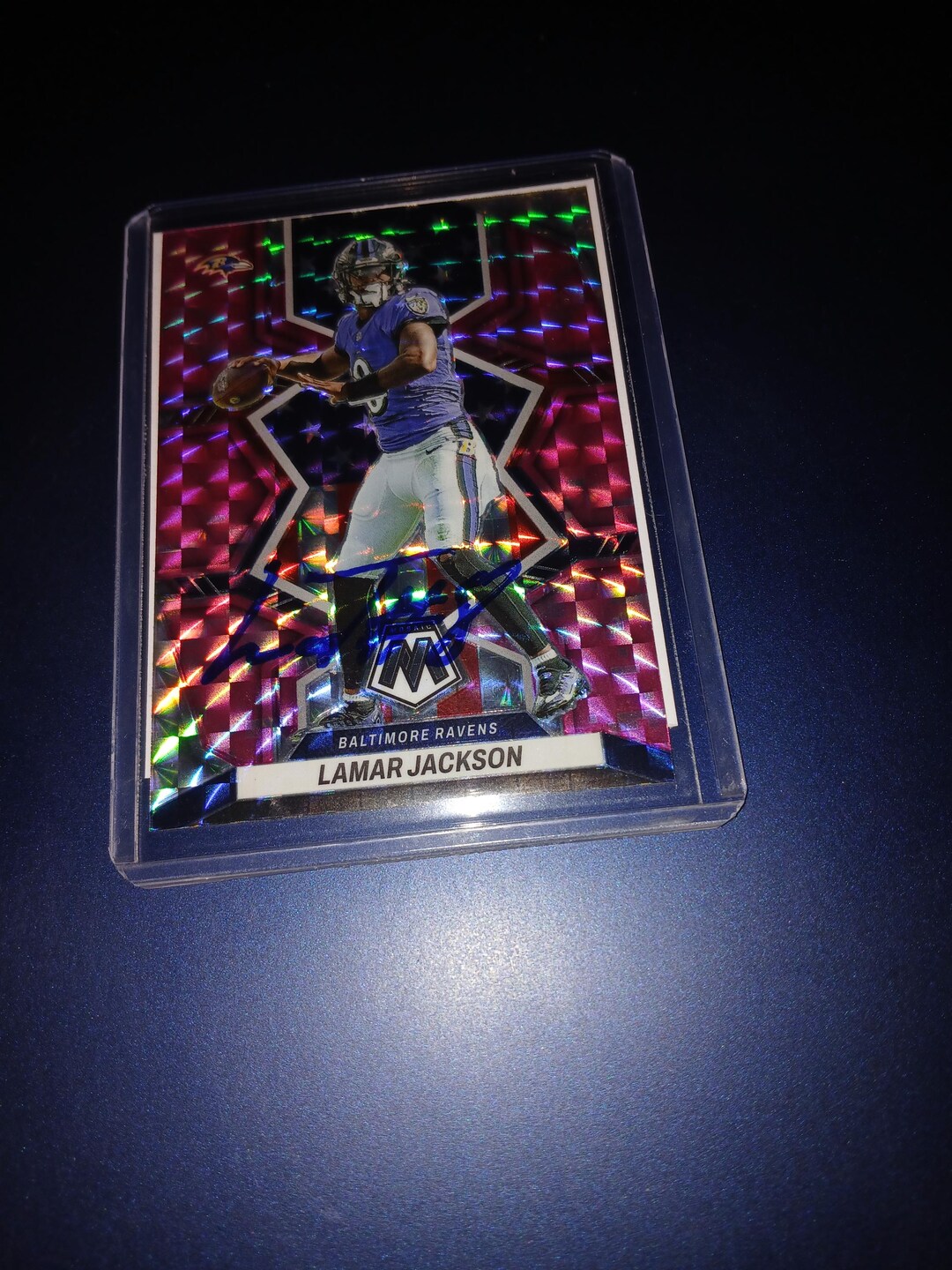 Lamar Jackson Autographed Card With Coa - Etsy