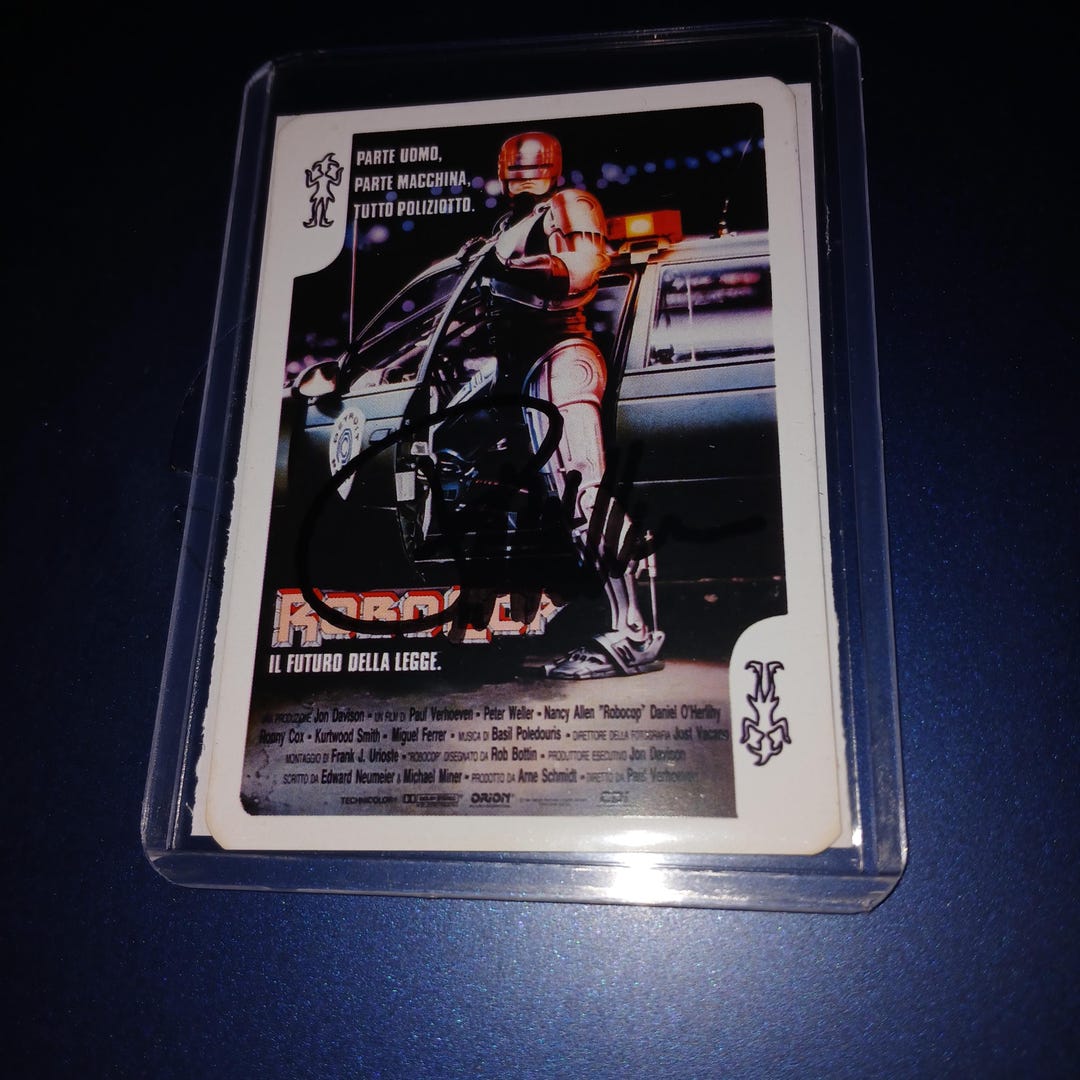 Peter Weller Autographed Robo Cop Card With Coa - Etsy