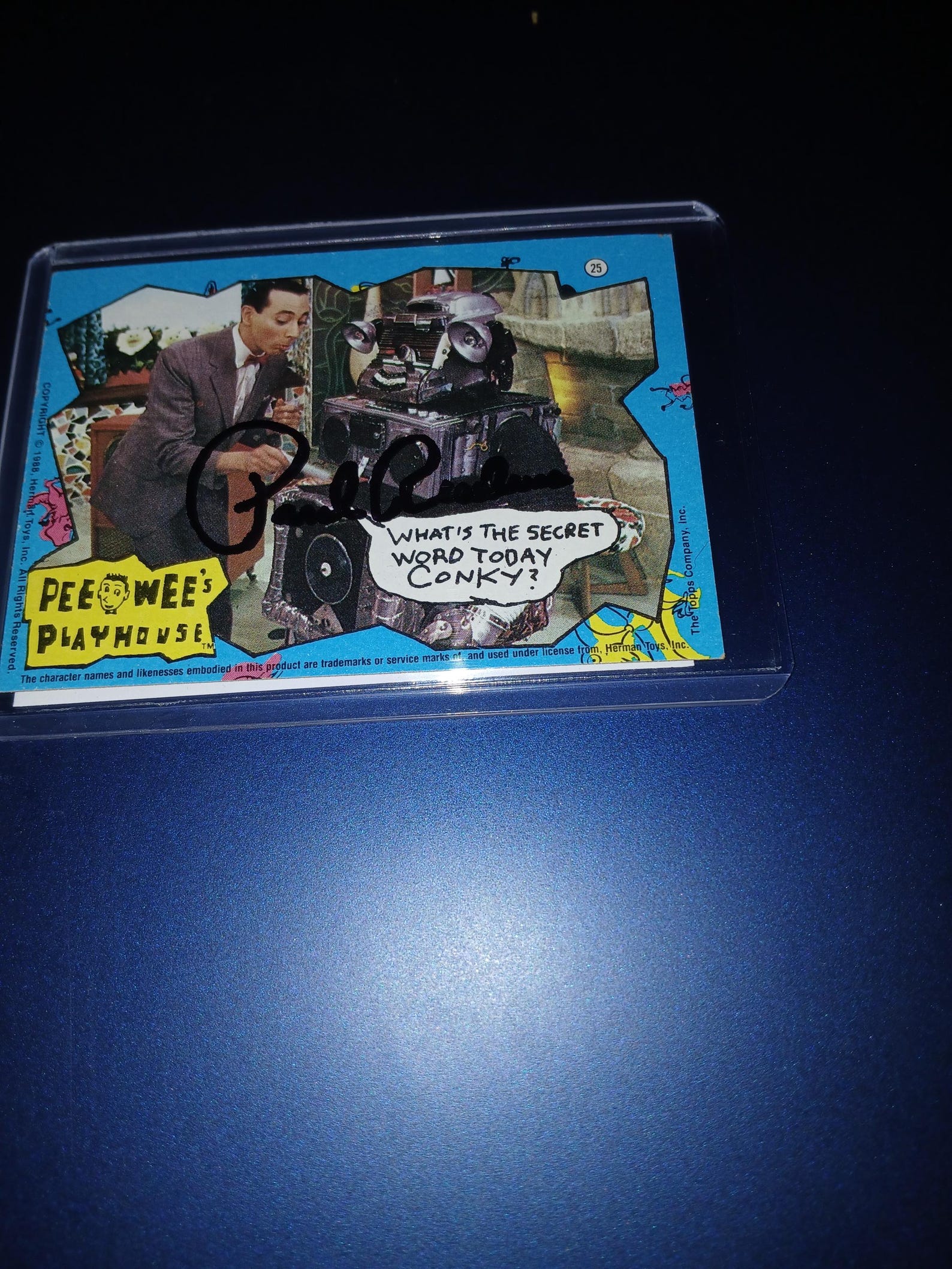 Pee Wee Herman Autographed Pee Wees Playhouse Card With Coa - Etsy