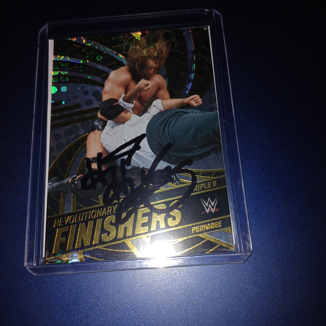 Triple H Autographed Card With Coa - Etsy