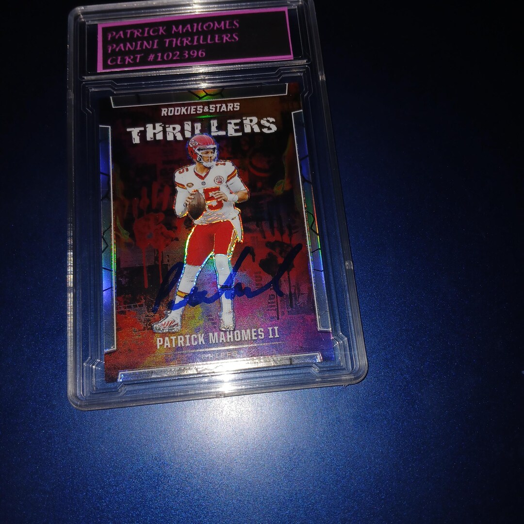 Patrick Mahomes Autographed Card With Cert - Etsy