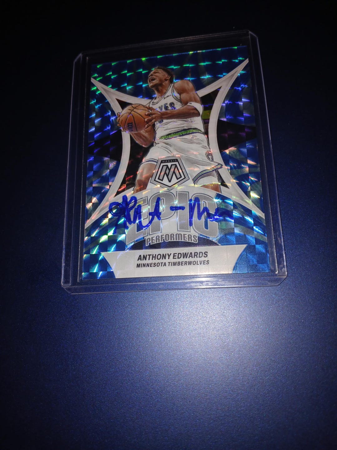 Anthony Edwards Autographed Card With COA - Etsy
