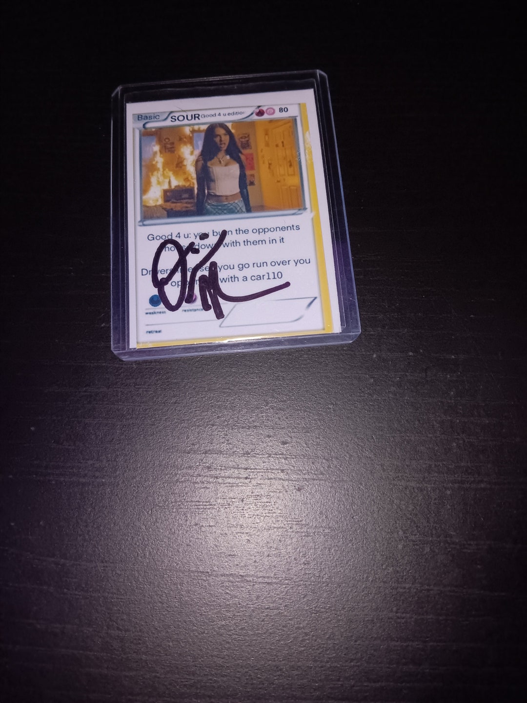 Olivia Rodrigo Autographed Custom Card With Coa - Etsy
