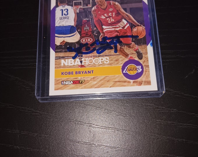 Kobe Bryant Autographed Card With Coa - Etsy