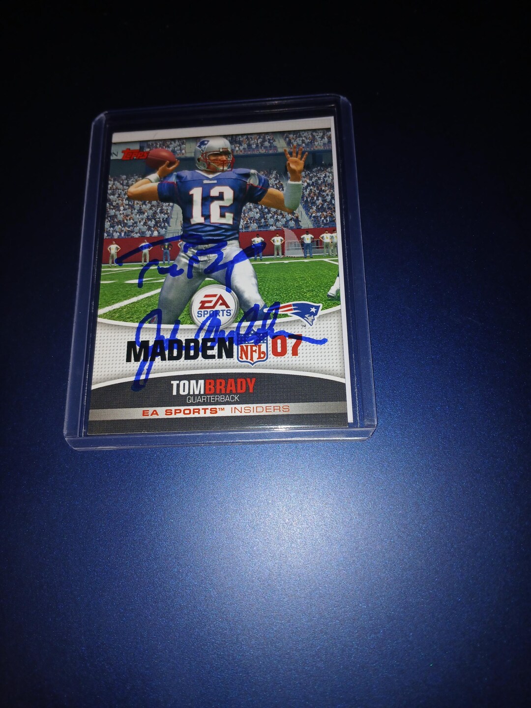 Tom Brady, John Madden Autographed Madden Card With COA - Etsy