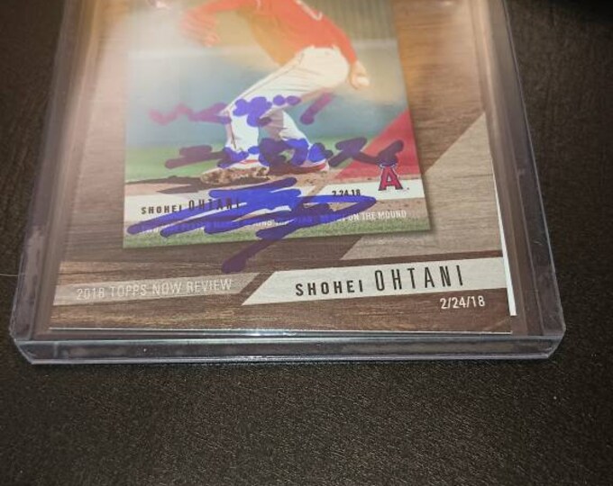 Shohei Ohtani Autographed Rookie Card With Coa - Etsy