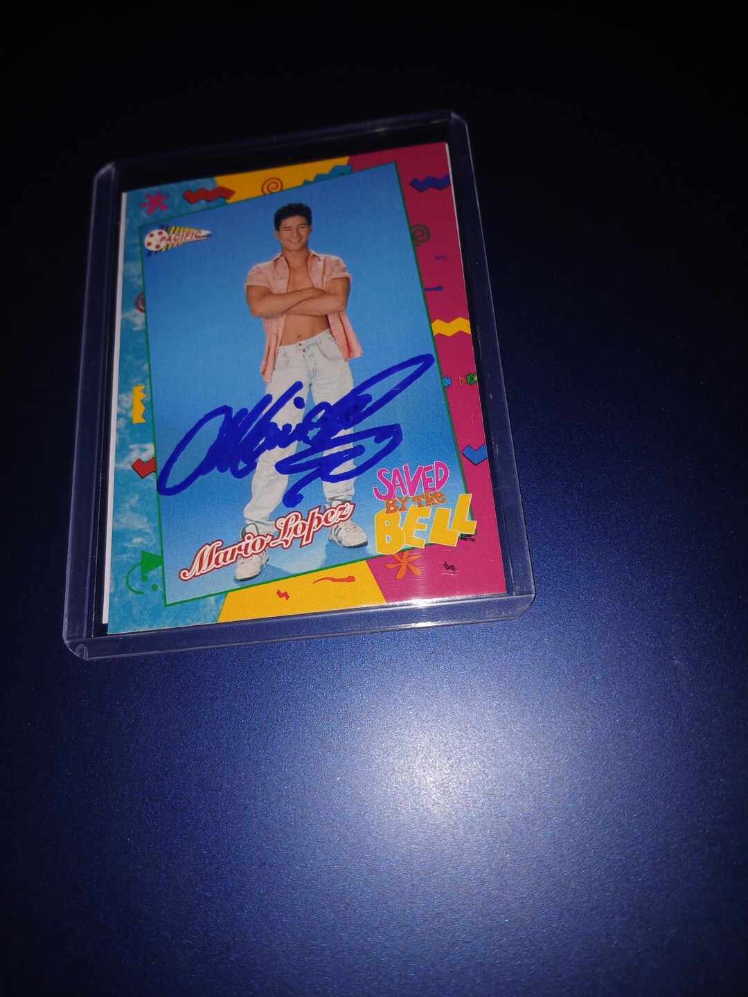 Mario Lopez Autographed Save by the Bell Card With Coa - Etsy