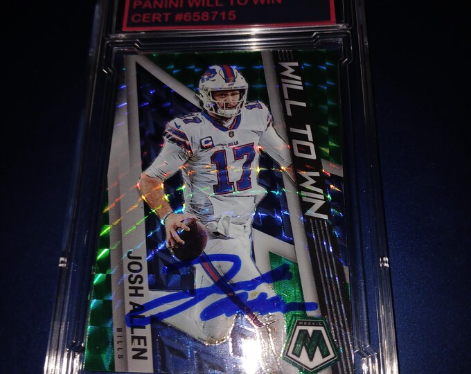 Josh Allen Autographed Card With Cert - Etsy