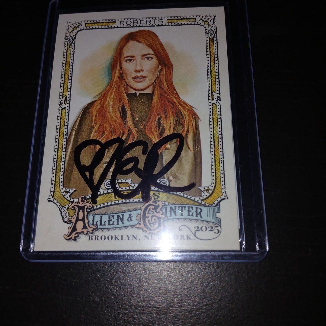 Emma Roberts Autographed Card With Cert - Etsy