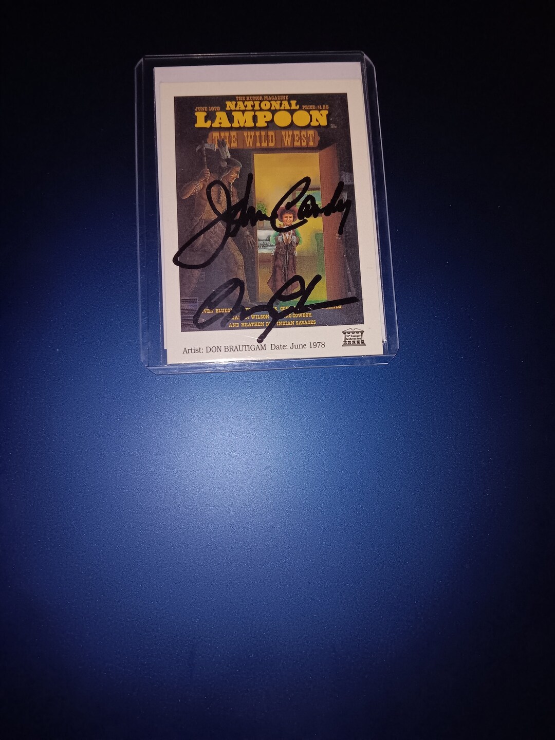 John Candy, Chevy Chase Autographed National Lampoon's Card With Coa - Etsy