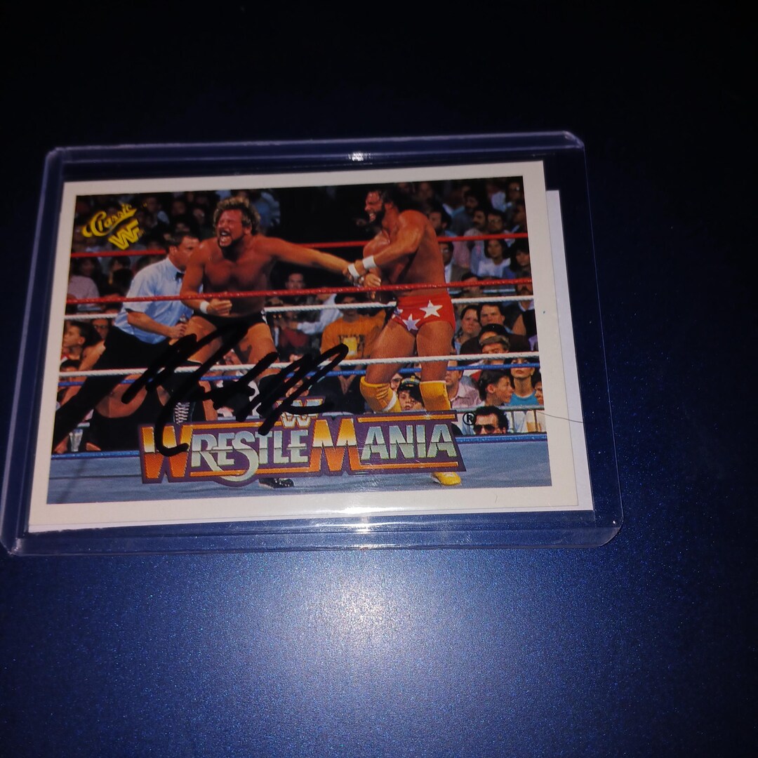Macho Man Randy Savage Autographed Card With Coa - Etsy