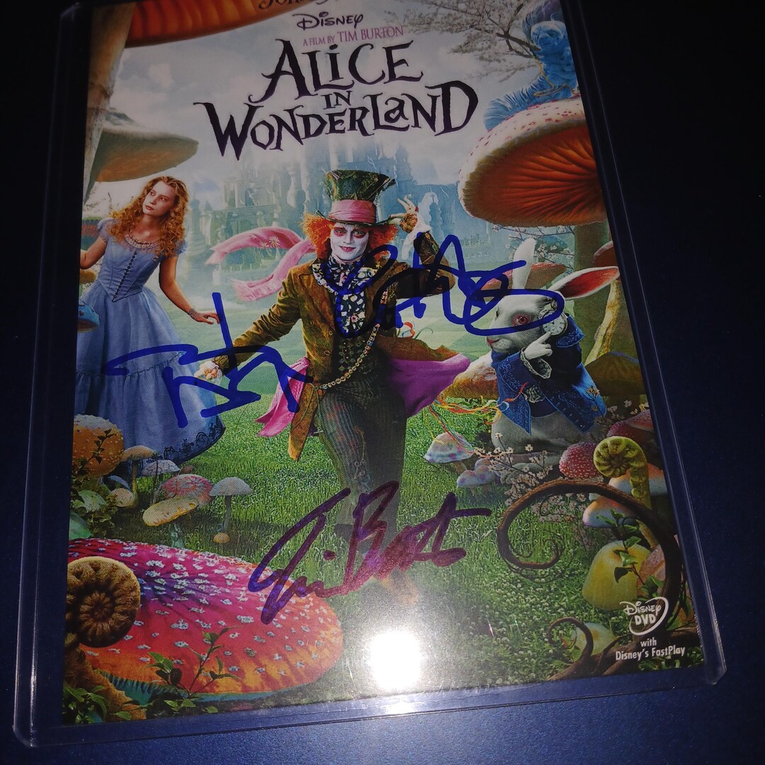 Johnny Depp, Tim Burton, Anne Hathaway Autographed 5x7 Movie Poster ...