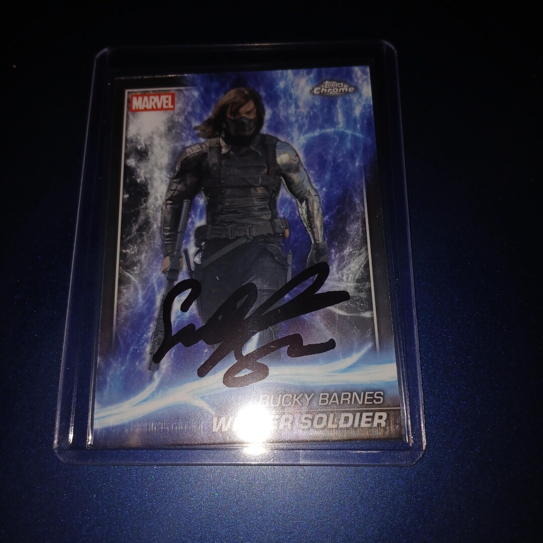 Sebastian Stan Autographed Card With Cert - Etsy