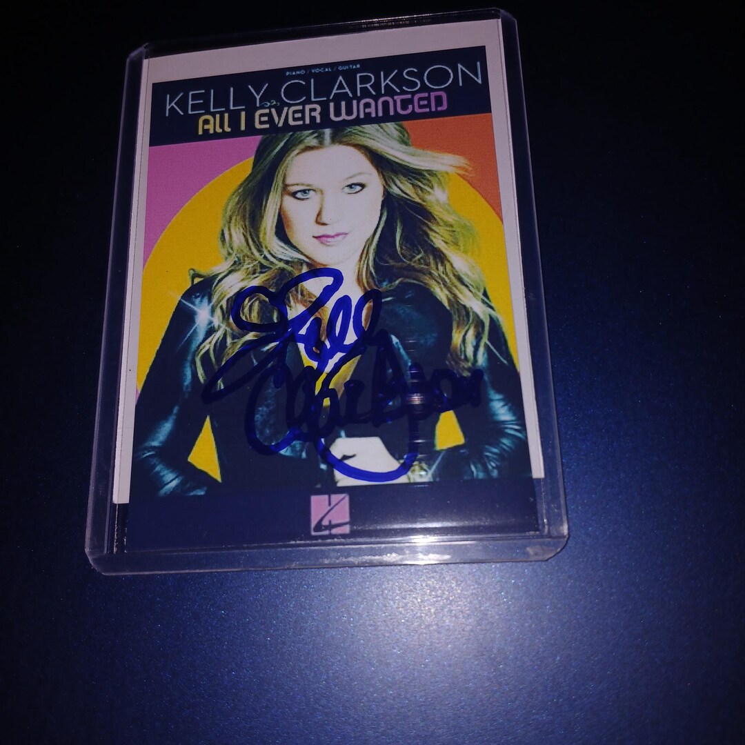 Kelly Clarkson Autograph With Coa - Etsy