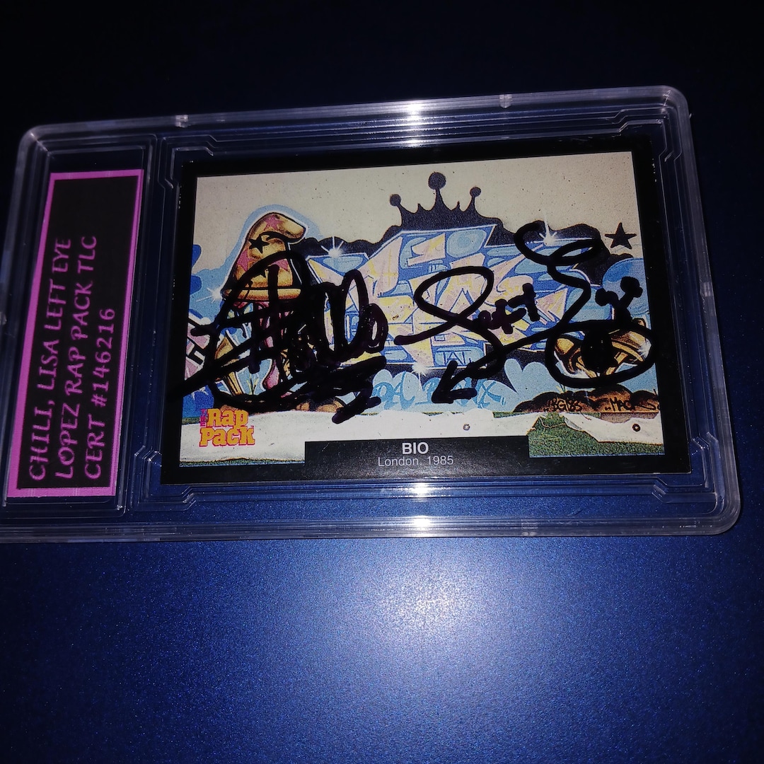 Lisa Left Eye Lopez, Chili Autographed TLC Card With Coa - Etsy