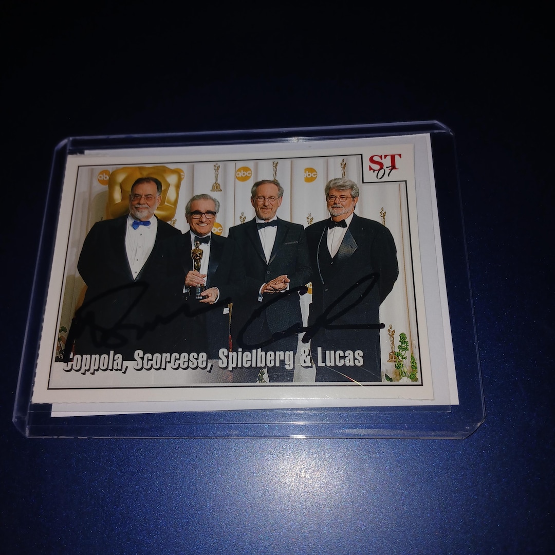 Martin Scorsese, George Lucas Autographed Card With Coa - Etsy