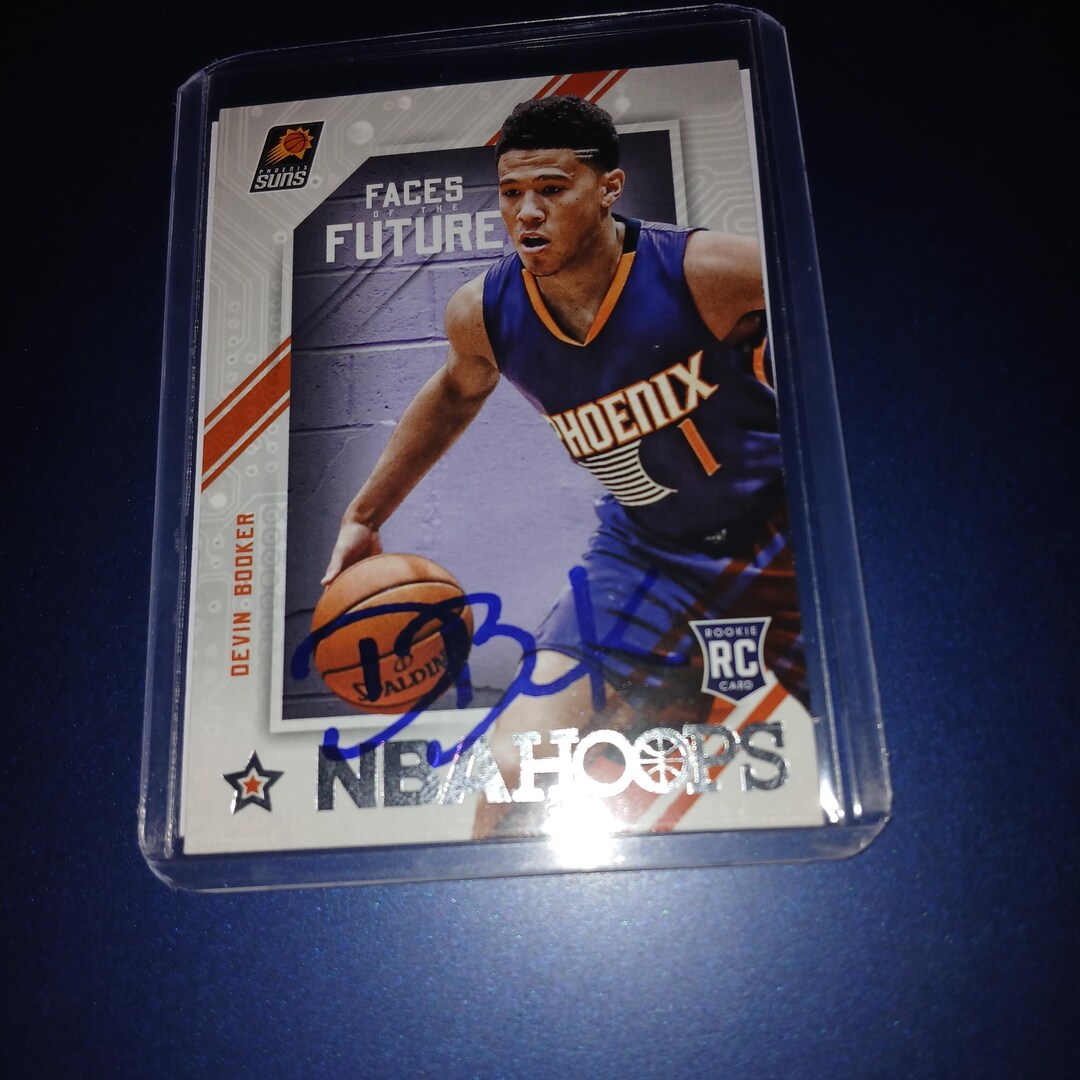Devin Booker Autographed Rookie Card With Coa - Etsy