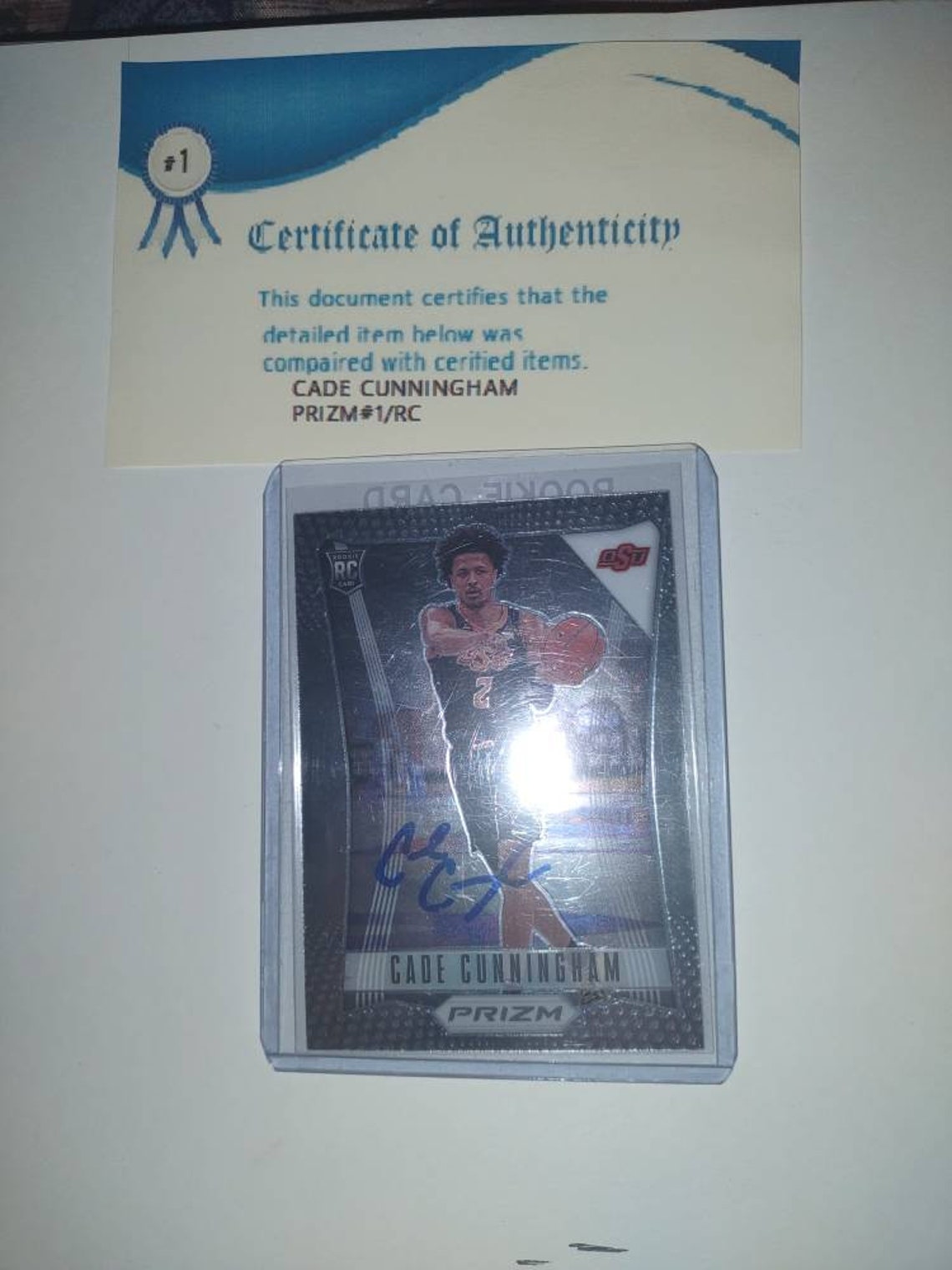 Cade Cunningham Rookie Autographed Card With Coa - Etsy