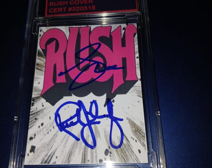 Geddy Lee, Neil Peart Autograph With Cert - Etsy