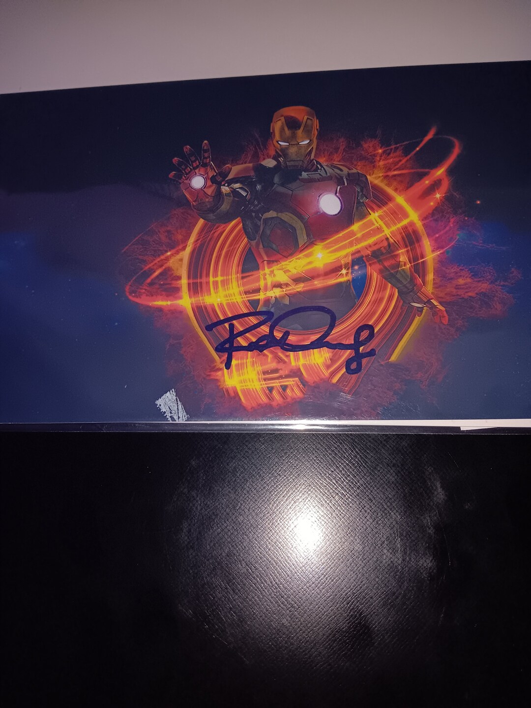 Robert Downey Jr Autographed Iron Man Promo With Coa. Approximately 6x8 ...