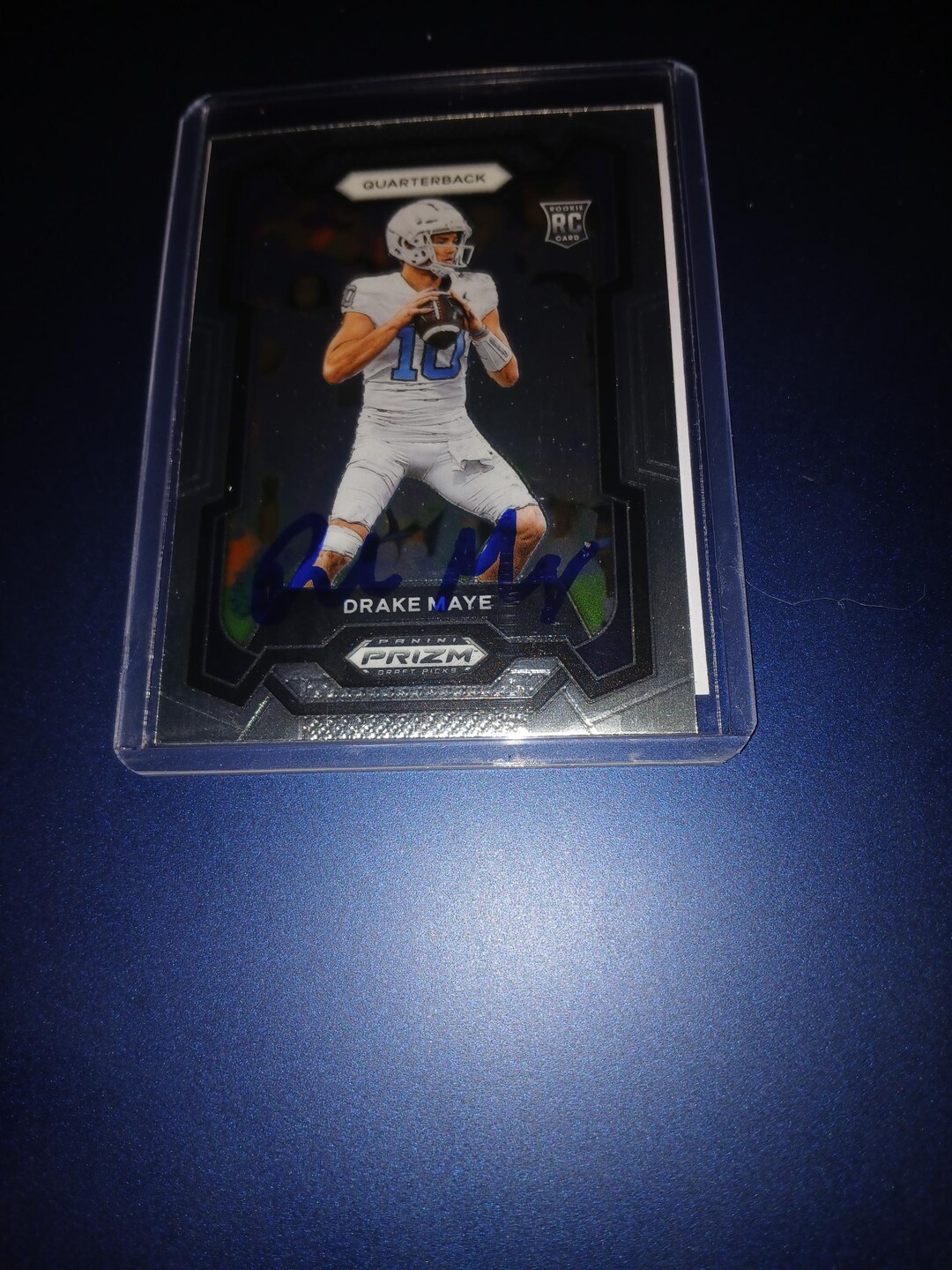 Drake Maye Autographed Rookie Card With Coa - Etsy