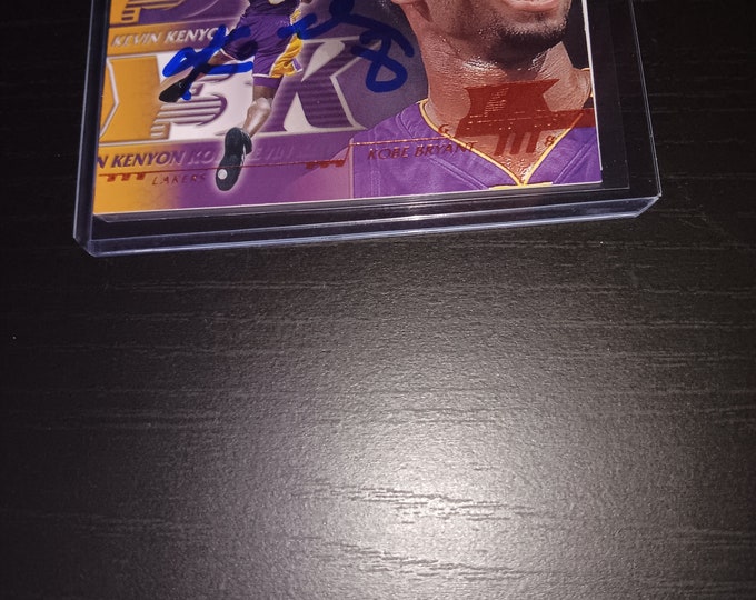 Kobe Bryant Autographed Card With Coa - Etsy