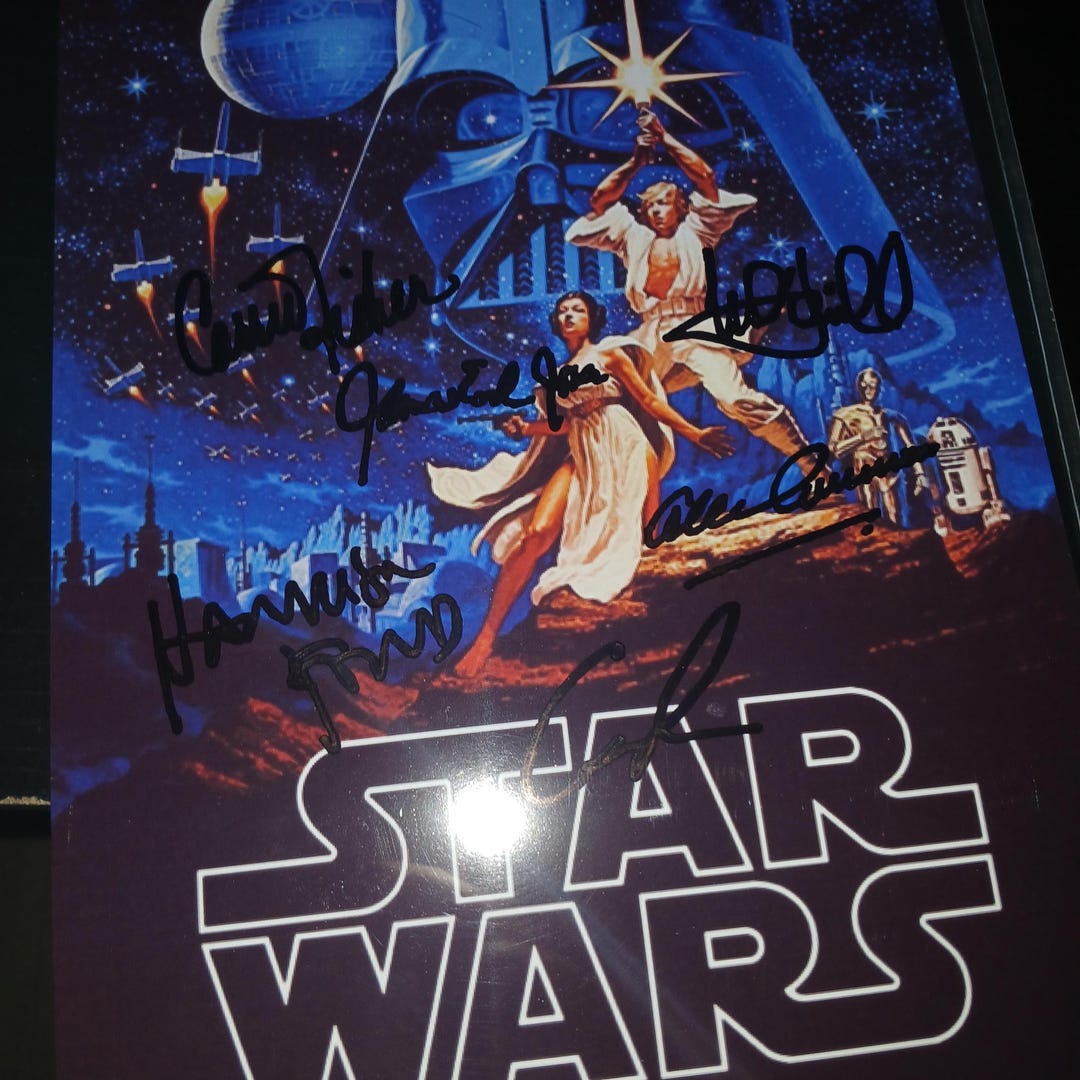 James Earl Jones, Carrie Fisher, Mark Hamill, Alec Guinness, Harrison ...